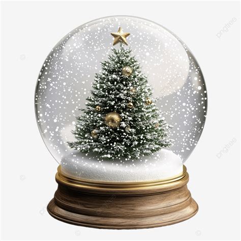 스노우 글로브의 크리스마스 트리 휴일 장식 장식 크리스마스 Png 일러스트 및 이미지 에 대한 무료 다운로드 Pngtree