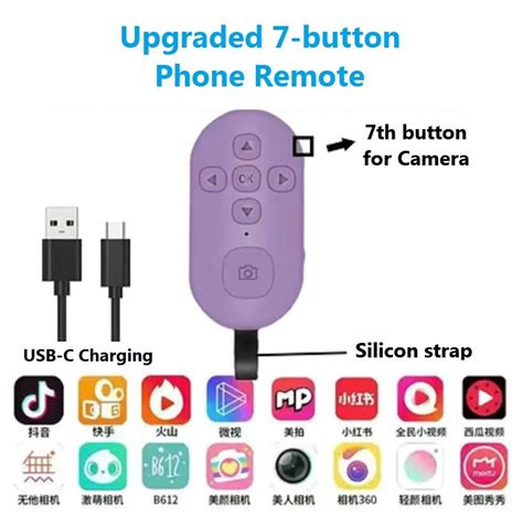 Bluetooth Remote Control For IOS Android Handphone Mobile Phones Gadgets Mobile Gadget