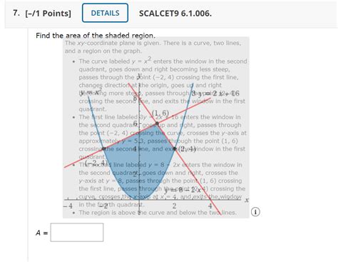 Solved 7 [ 1 Points] Details Scalcet9 6 1 006 Find The