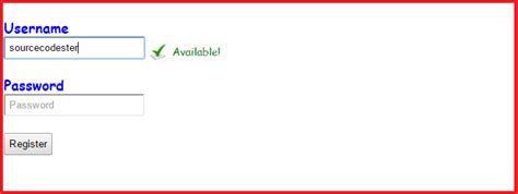 How To Check Username Availability In Sign Up Form Sourcecodester