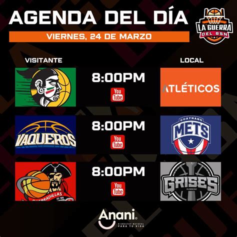 La Guerra del BSN - #BSNPR | AGENDA DEL DÍA: TERCERA JORNADA Hoy viernes continúa la acción del ...