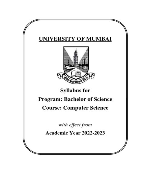 Mu Sybsc Cs Syllabus 2022 Pdf Eigenvalues And Eigenvectors Matrix