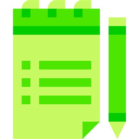 Notepad Basic Sheer Flat Icon