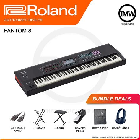 Roland Fantom 8 88 Key Workstation Synthesizer Keyboard Tmw