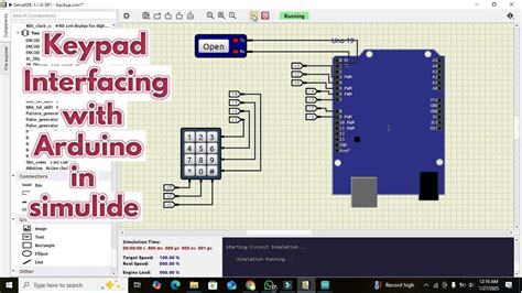 Simulation Of Keypad Interface With Arduino In Simulide Youtube