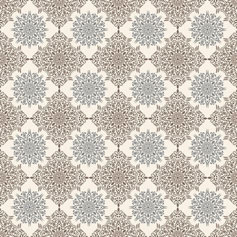 아랍어 이슬람 인도 원활한 패턴 프리미엄 벡터