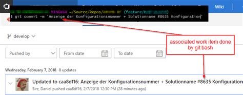 Git Tfs 2018 Associating Work Item With Commit Without Pull Request