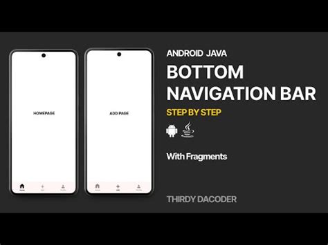 Bottom Navigation Bar Java Android Studio With Fragments Step By Step Thirdy Dacoder
