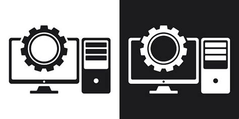 Computer Settings Icon Vector Stock Vector Royalty Free Freeimages