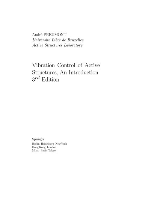 pdf vibration control of active structures an introduction