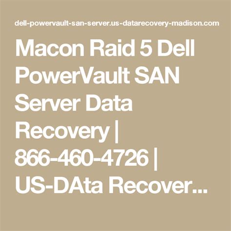Macon Raid Dell Powervault San Server Data Recovery Us Data Recovery Macon