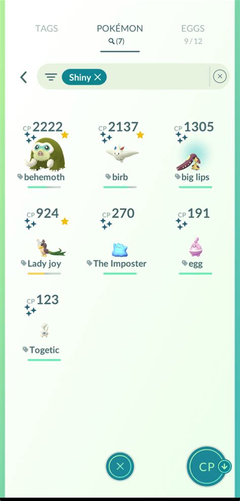 My Strange Shiny Collection Rpokemongo