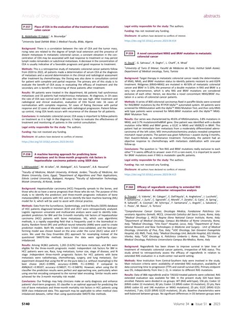 Pdf P 360 Efficacy Of Regorafenib According To Extended Ras