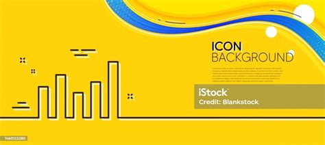 Vetores De Ícone De Linha Do Gráfico De Colunas Gráfico Financeiro