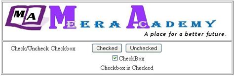 CheckBox Control Check Uncheck On Button Click Event In Net