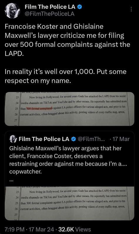 In other news, Streets won his anti-SLAPP case against Francoise Koster (who bragged about her ...