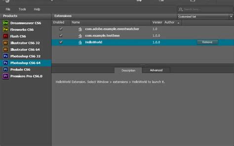 Adobe Extension Manager Keyboard Shortcuts DefKey