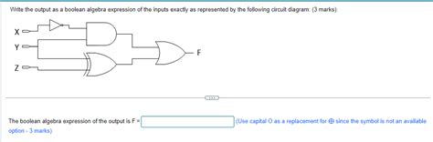 solved the boolean algebra expression of the output is f