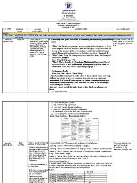 G7 Q3 Weeks 1 2 Set A Pdf Angle Perpendicular