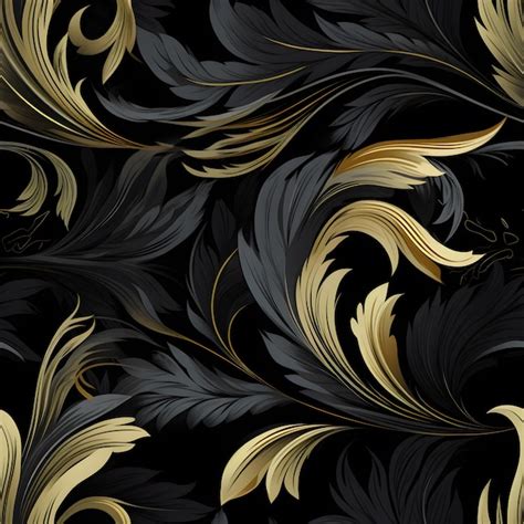Premium Photo Leaves Cascade In A Rhythmic Dance Forming A Seamless
