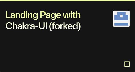 Landing Page With Chakra Ui Forked Codesandbox