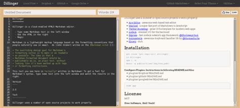 Dillinger Markdown Editor Done Right Linux Magazine