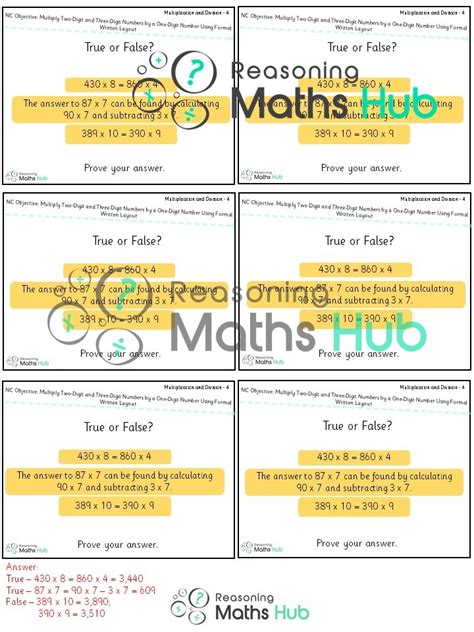 Multiply 2 Digit And 3 Digit Numbers By A 1 Digit Number Using Formal