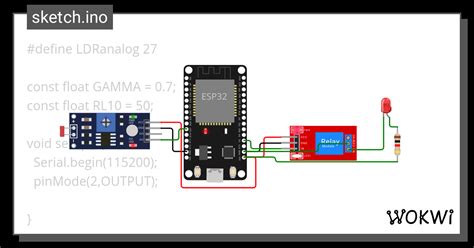 Lampu Otomatis Ldr Copy Wokwi Esp32 Stm32 Arduino Simulator
