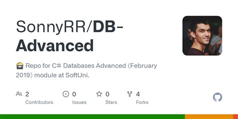 GitHub SonnyRR DB Advanced Repo For C Databases Advanced February Module At SoftUni