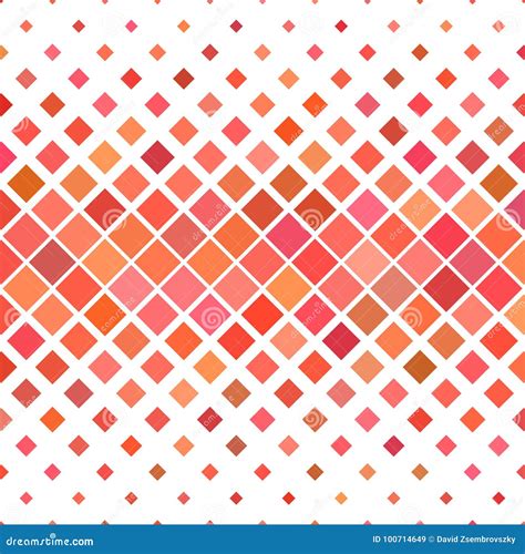 Red Abstract Square Pattern Background Vector Illustration From Diagonal Squares Stock Vector