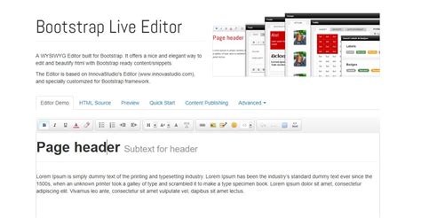 10 Best Free Bootstrap Editors And Builders Onaircode