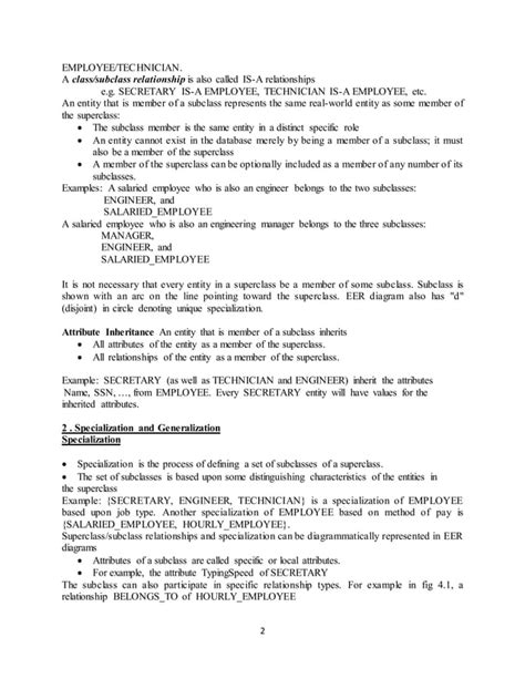 Chapter 4 Enhanced Entity Relationship And Object Modeling Pdf