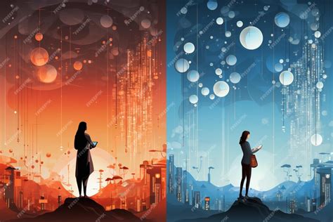 Premium Ai Image Innovative Information Technology Abstract Concept