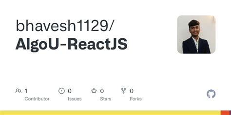 Github Bhavesh1129 Algou Reactjs