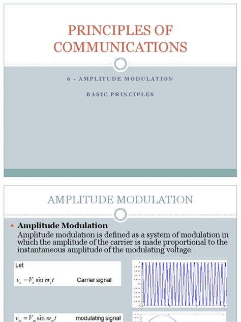Pdf 6 Amplitude Modulation Dokumen Tips