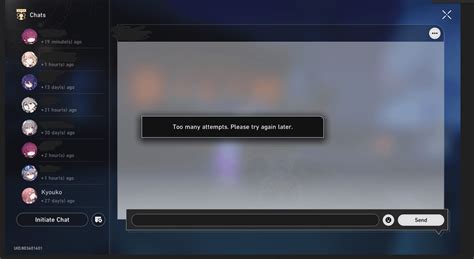 I Cant Open Any Chats And This Has Been An Issue Ever Chat System Got