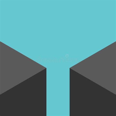 Isometric Gap Two Sides Stock Vector Illustration Of Cube 268921212