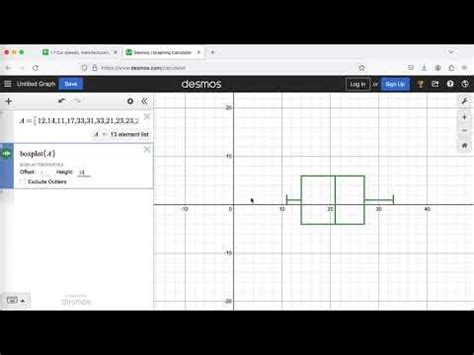 Stats: Using Desmos to make a BoxPlot January 2024 - YouTube