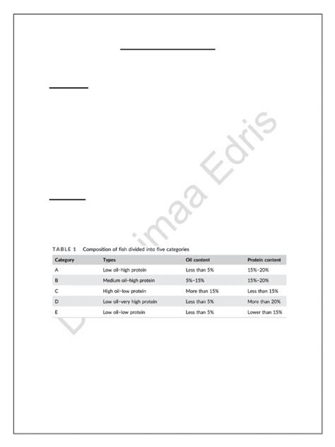 Fish Composition Pdf