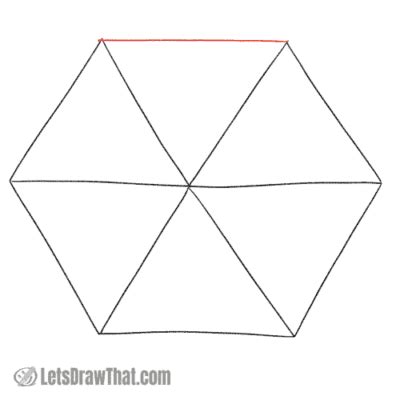How To Draw A Hexagon Using Compass And Hand Drawn