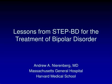 PPT Lessons From STEP BD For The Treatment Of Bipolar Disorder PowerPoint Presentation ID
