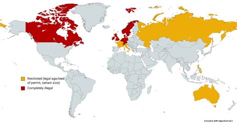 Countries Where A Butterfly Knife Is Illegal Maps On The Web