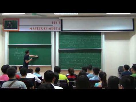 Lectures On Matrix Computation In Data Science Part YouTube