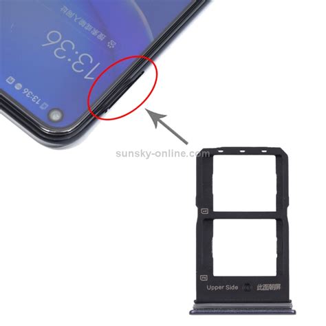 สำหรับ Vivo Y70s V2002a ถาดซิมการ์ด ถาดซิมการ์ด สีดำ