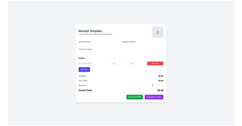 Create Professional Receipt Templates With Tailwind And Html Create Professional Receipt Templates With Tailwind And Html
