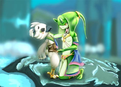 Rule 34 Artist Request Avian Bird Cheating Eyes Closed Hand On Anothers Head Handjob