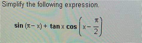 Solved Simplify The Following