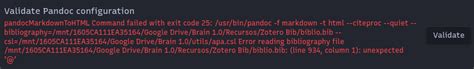 [bug] command failed with exit code 25 · issue 58 · mgmeyers obsidian