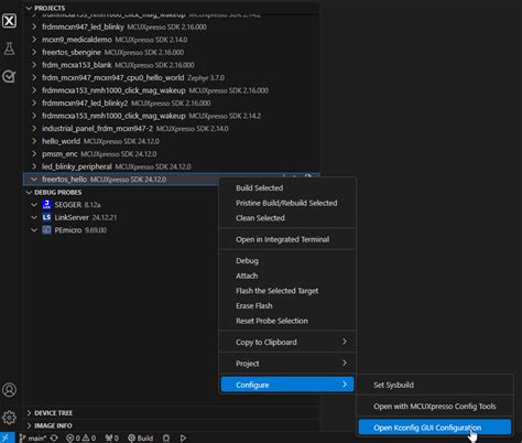 Mcuxpresso For Vs Code Using Kconfig Gui With Mcuxpresso Sdk Projects