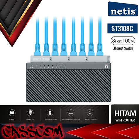Jual Netis Ethernet Switch St3108c 8 Port Rj45 100m Fast Switch Hub 8port Shopee Indonesia